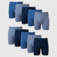 Hanes Men's Super Value Pack Covered Waistband Boxer Briefs 10 Pack ...